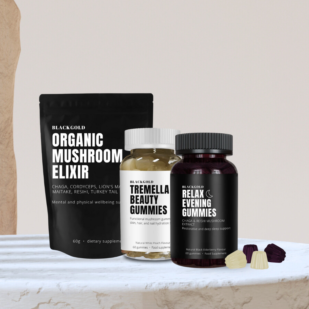 Relax Bundle – Evening Calm & Renewal Kit – Blackgold Elixir NZ