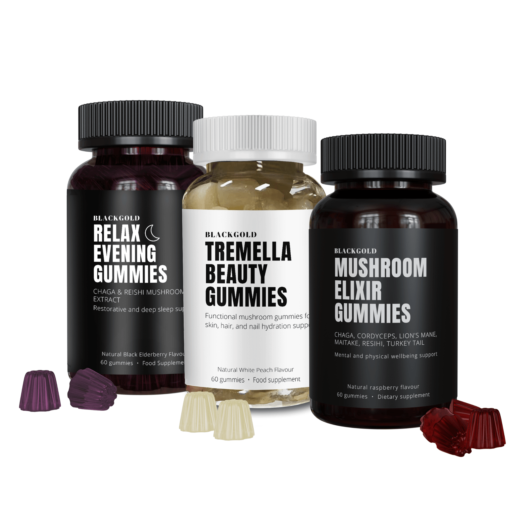Mushroom Gummies Bundle – Blackgold Elixir NZ